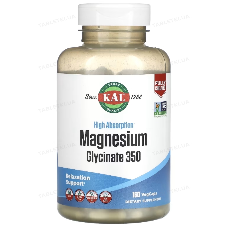 KAL Magnesium Glycinate: инструкция + цена от 801 грн в аптеках ...