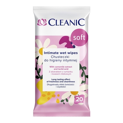 Серветки вологі Cleanic Soft для інтимної гігієни, 20 шт : інструкція ...