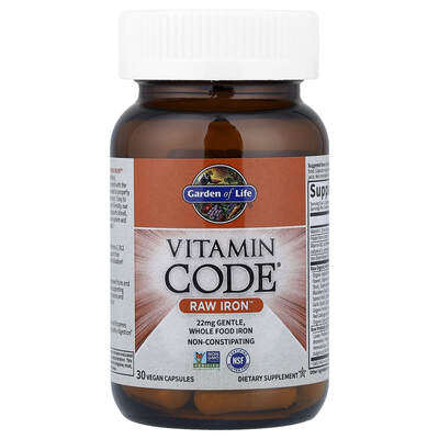 Garden of Life Vitamin Code RAW Iron: інструкція + ціна в аптеках ...