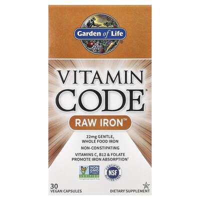Garden of Life Vitamin Code RAW Iron: інструкція + ціна в аптеках ...