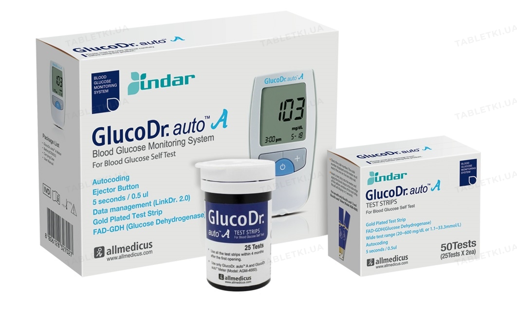 GlucoDr auto А AGM 4000: інструкція + ціна від 190 грн в аптеках ...