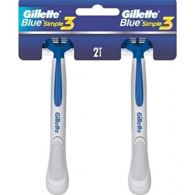 Бритвы Gillette Blue 3 Simple одноразовые, 2 шт : инструкция + цена в ...