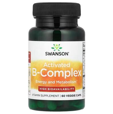 B-комплекс активований Swanson Activated B-Complex вег. капсули №60 ...