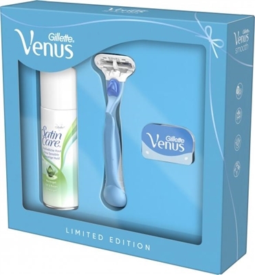 Набор Бритва Venus Smooth + 2 Кассеты + Гель для бритья Satin Care, 75 ...