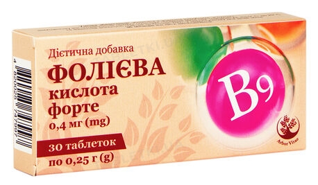 Фолиевая кислота Форте Arbor Vitae: инструкция + цена от 43 грн в аптеках | Tabletki.ua