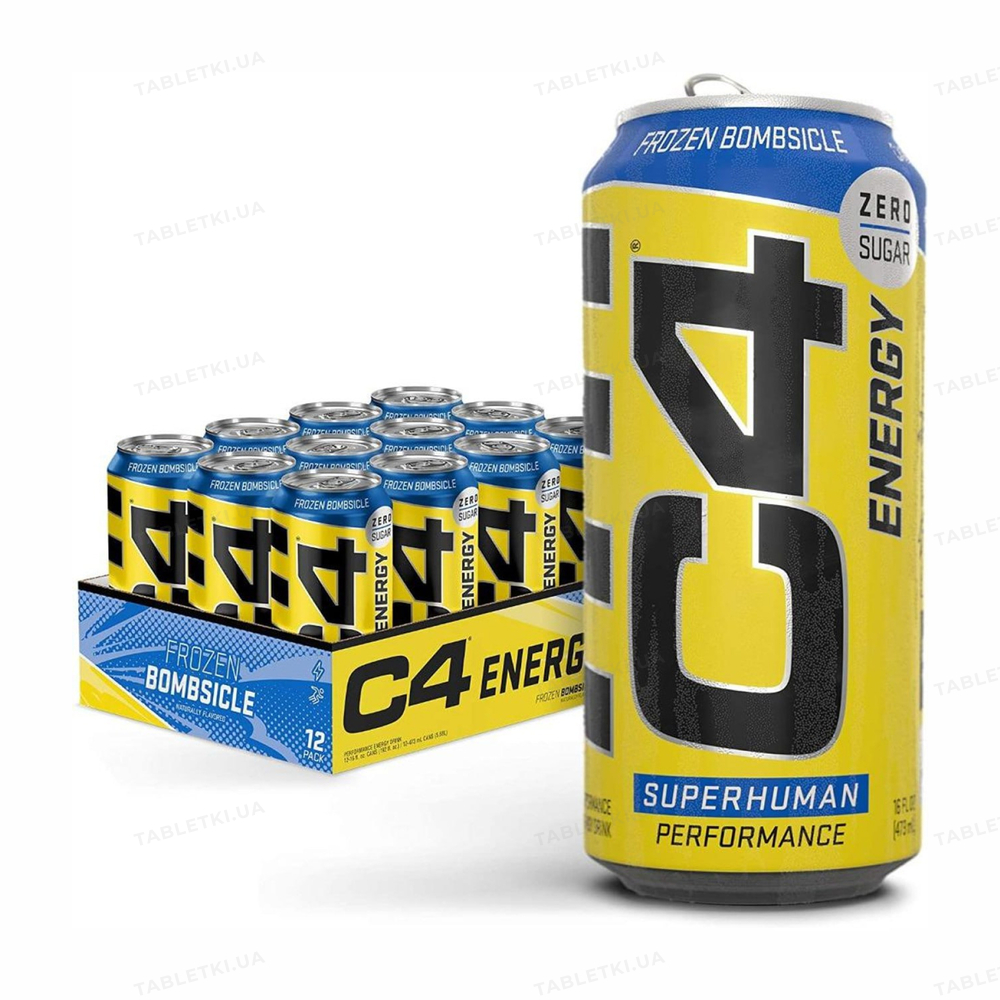 Енергетик Cellucor C4 Energy заморожений бомбовий льодяник, без цукру ...