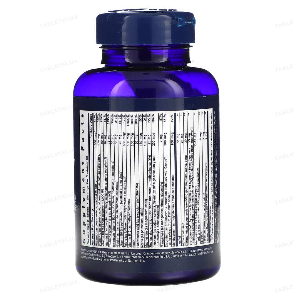 Мультивітаміни Life Extension Two-Per-Day Tablets, 120 таблеток ...