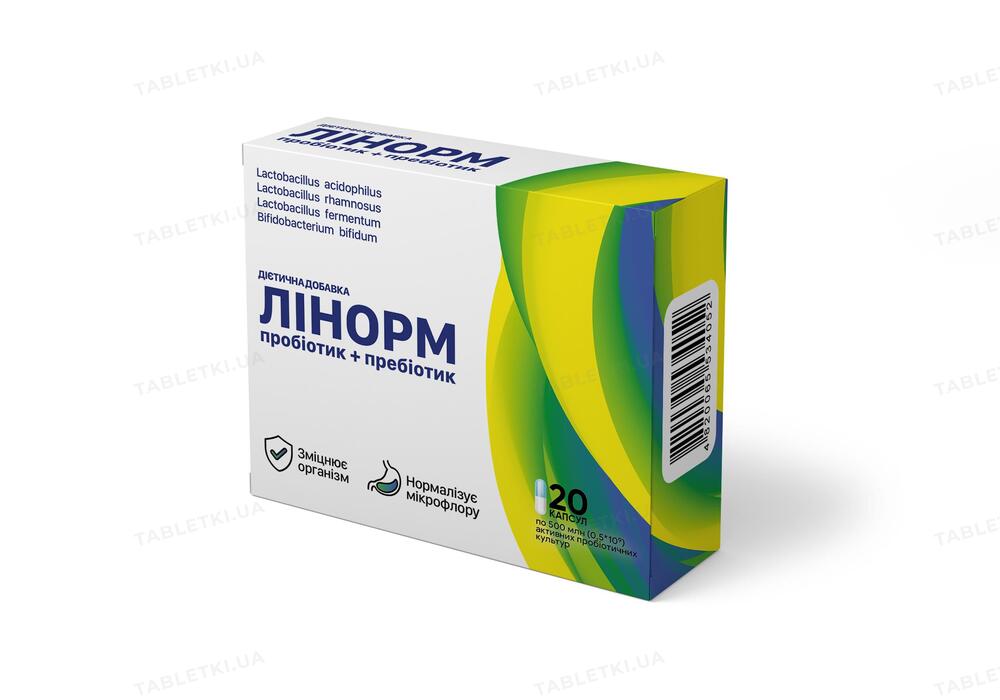 Линорм капсулы №20 : инструкция + цена в аптеках | Tabletki.ua