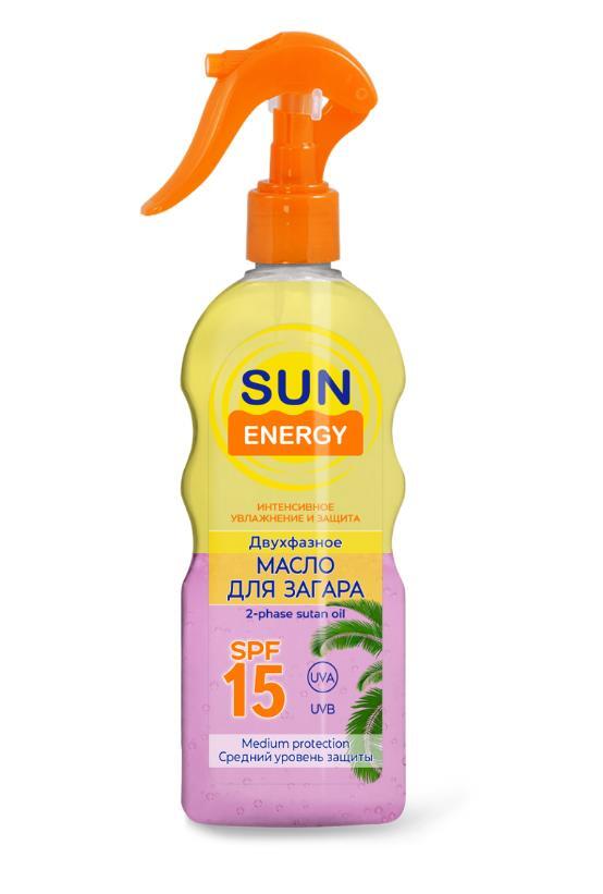 Масло для загара Sun Energy двухфазное, SPF 15, 200 мл : инструкция ...