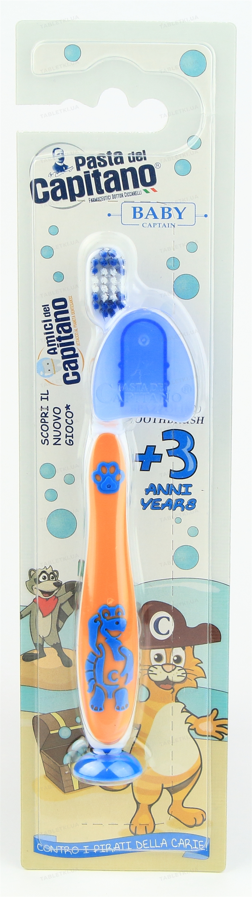 Зубна щітка Pasta del Capitano BABY дитяча від 3 років, м'яка, 1 шт ...