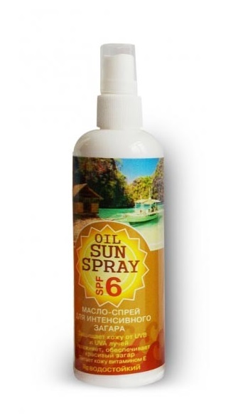 Олія-спрей Фітопродукт для інтенсивної засмаги SPF 6 водостійкий, 150 ...
