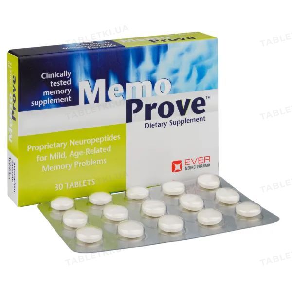 Мемопрув таблетки, в/плів. обол. №30 : інструкція + ціна в аптеках ...